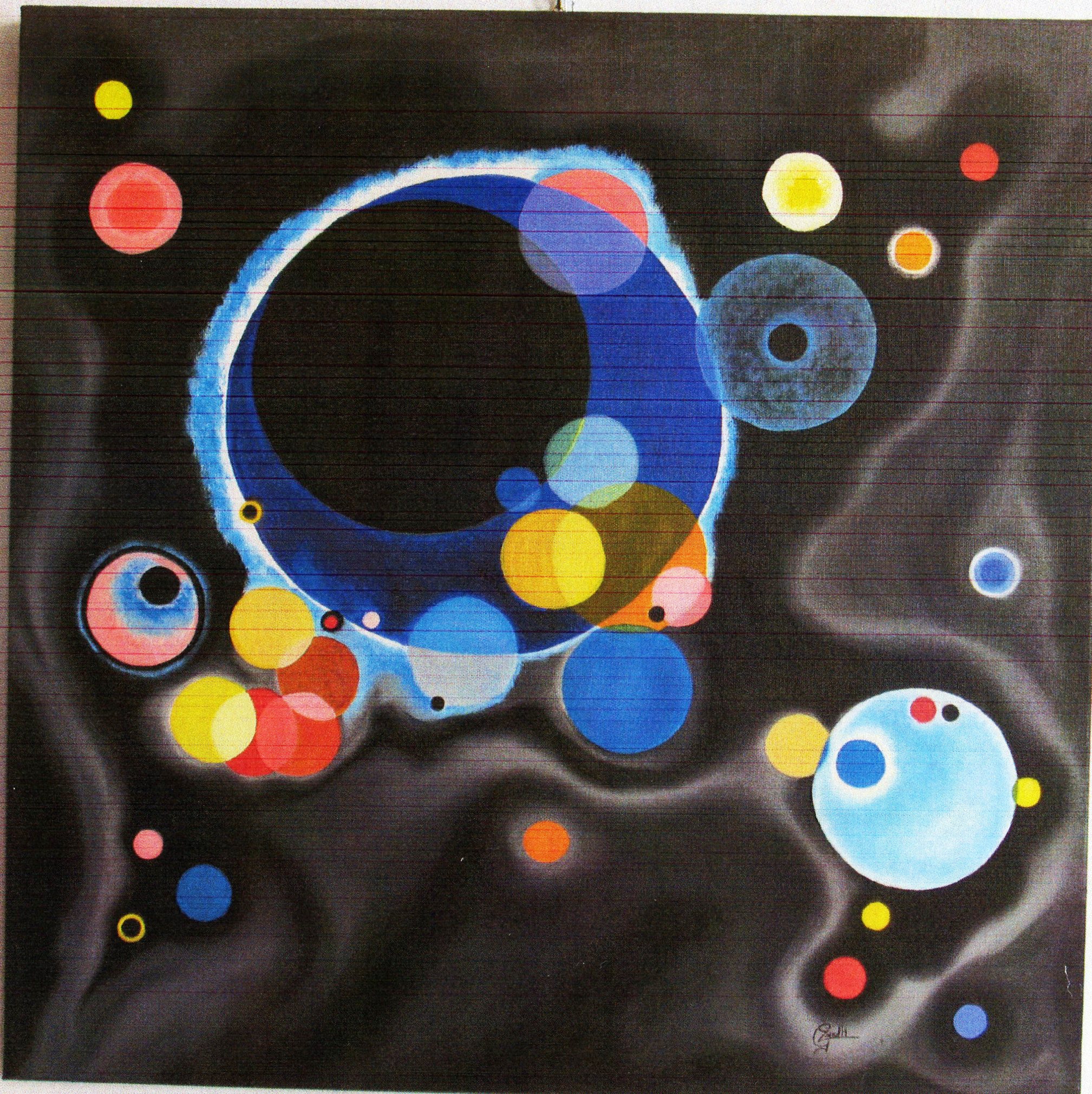 Alcuni cerchi riproduzione Kandinskij | graziazanetti.com